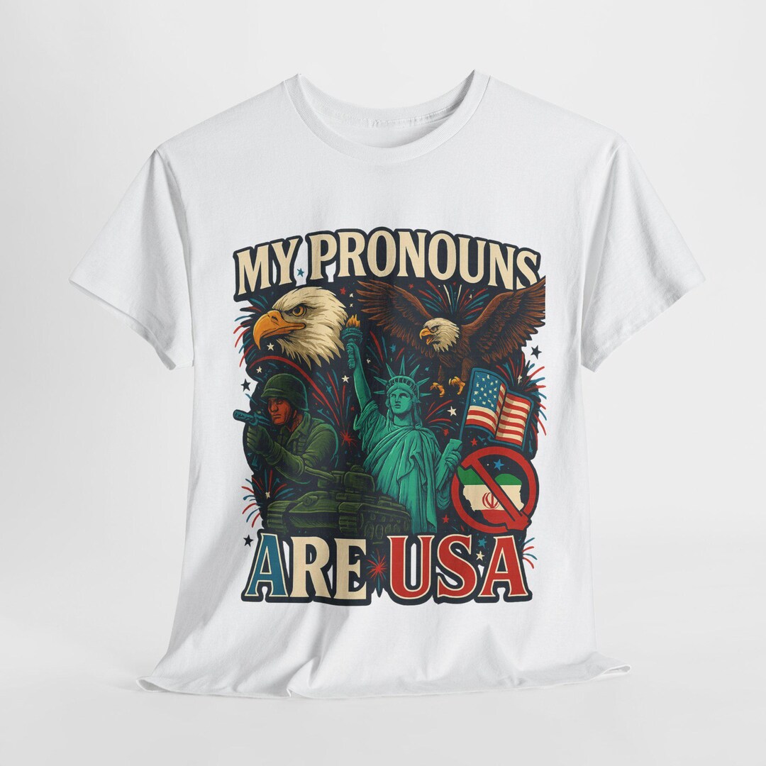 My Pronouns Are USA Shirt | Vintage Patriotic Graphic Tee | Retro ...