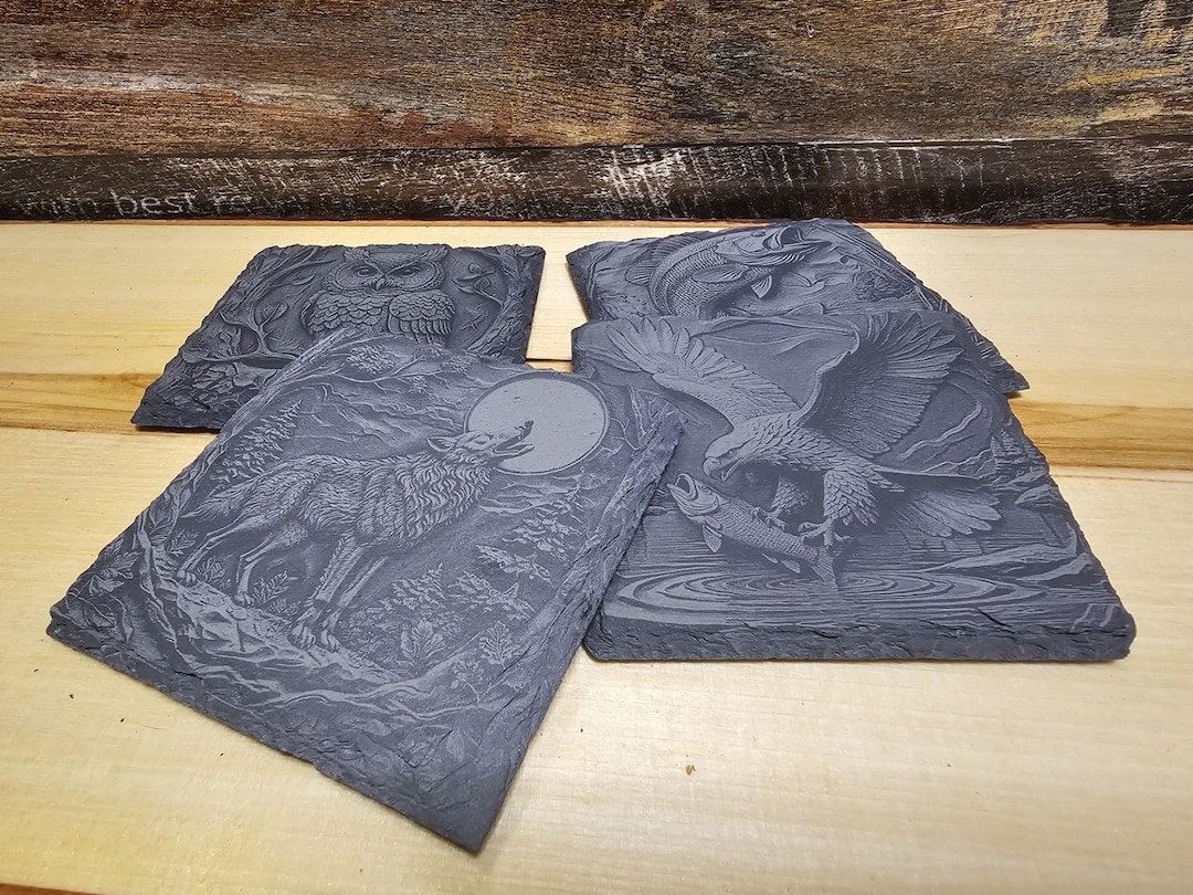 Wildlife Slate Coasters 10 Designs to Choose From / 3d Illusion / Bas ...