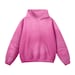 Pink Hoodie Acid Wash Streetwear Unisex Washed Dyed Fleece Hoodie Cool ...