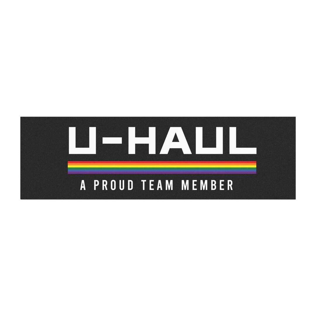 Uhaul Car Magnets Uhaul Lesbian Gift Funny Car Magnet Proud Team Member ...
