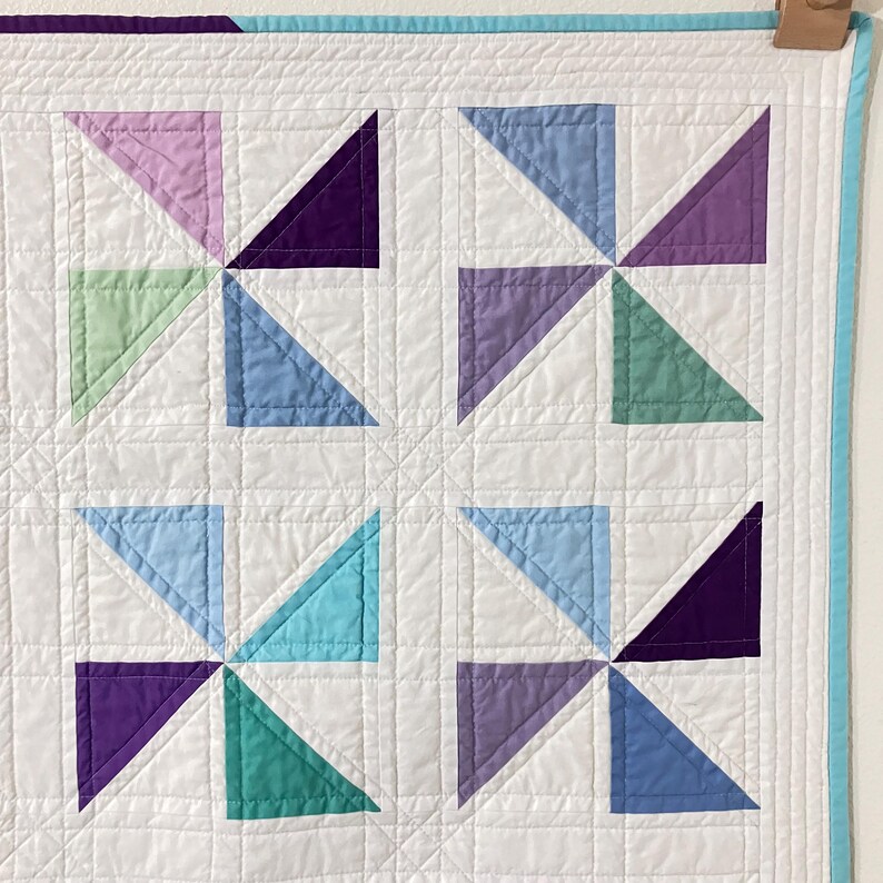 Hand-made Baby Quilts Crib Size Modern Baby Quilts You Spin Me Round 31 ...