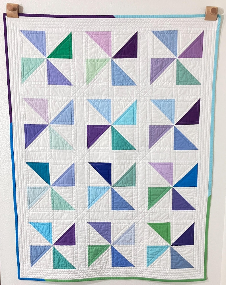 Hand-made Baby Quilts Crib Size Modern Baby Quilts You Spin Me Round 31 ...