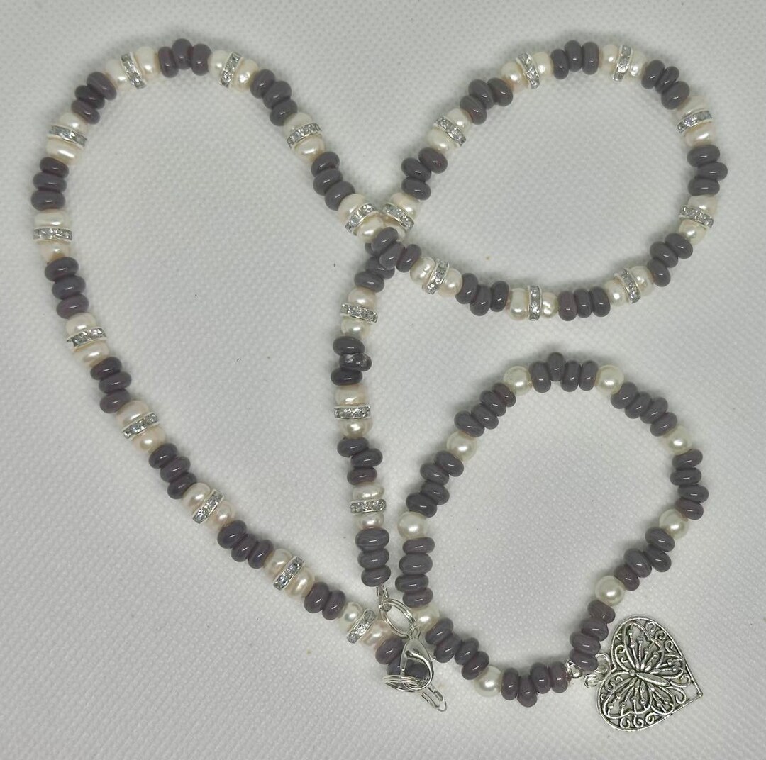 Java Beads Necklace & Bracelet Set - Etsy