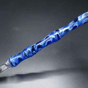 Glass Fountain Pen - Calligraphy Glass Dip Pen in Cobalt Blue ...