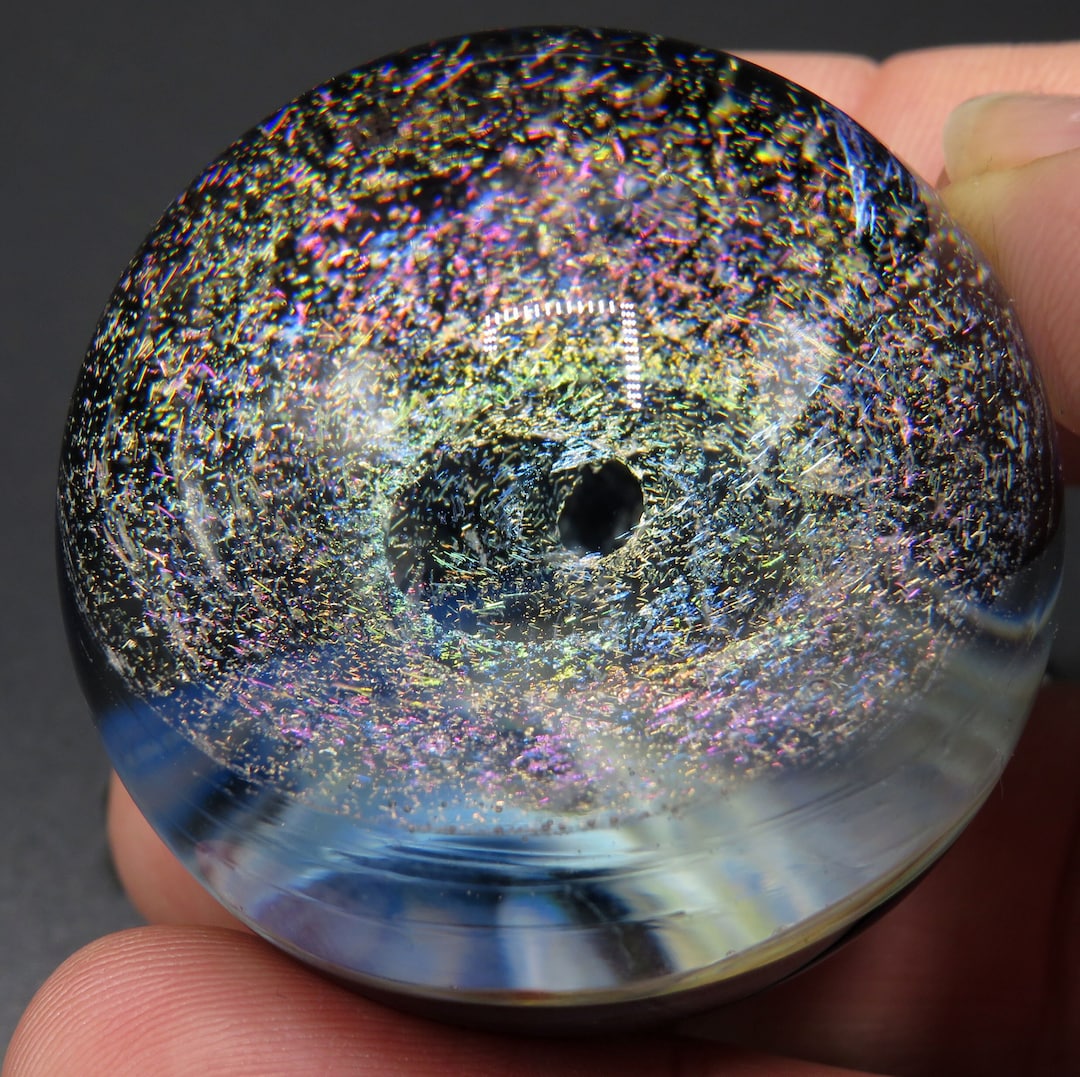 Multicolour Spiral Galaxy Marble Collectable Handmade Space Art Space ...