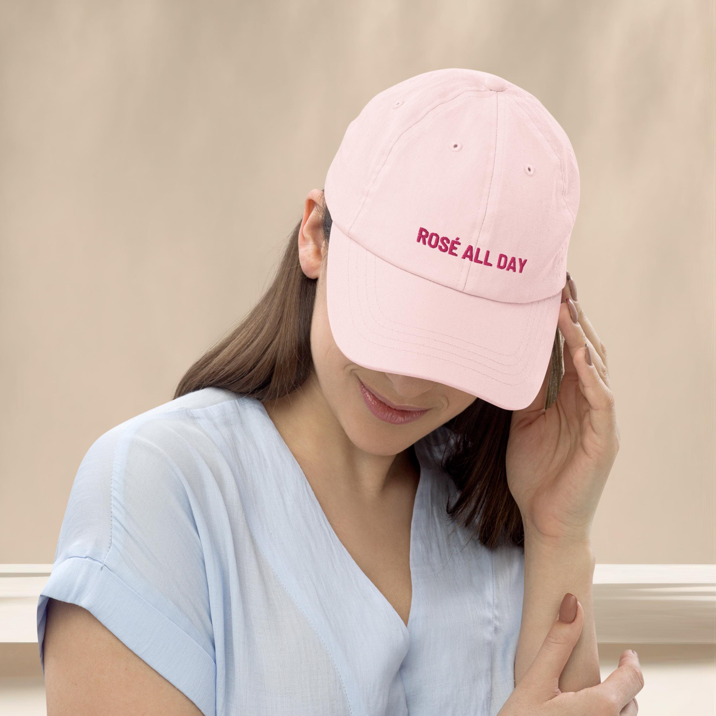 Embroidered Pastel Baseball Cap Rosé All Day Dad Hat Basecap ...