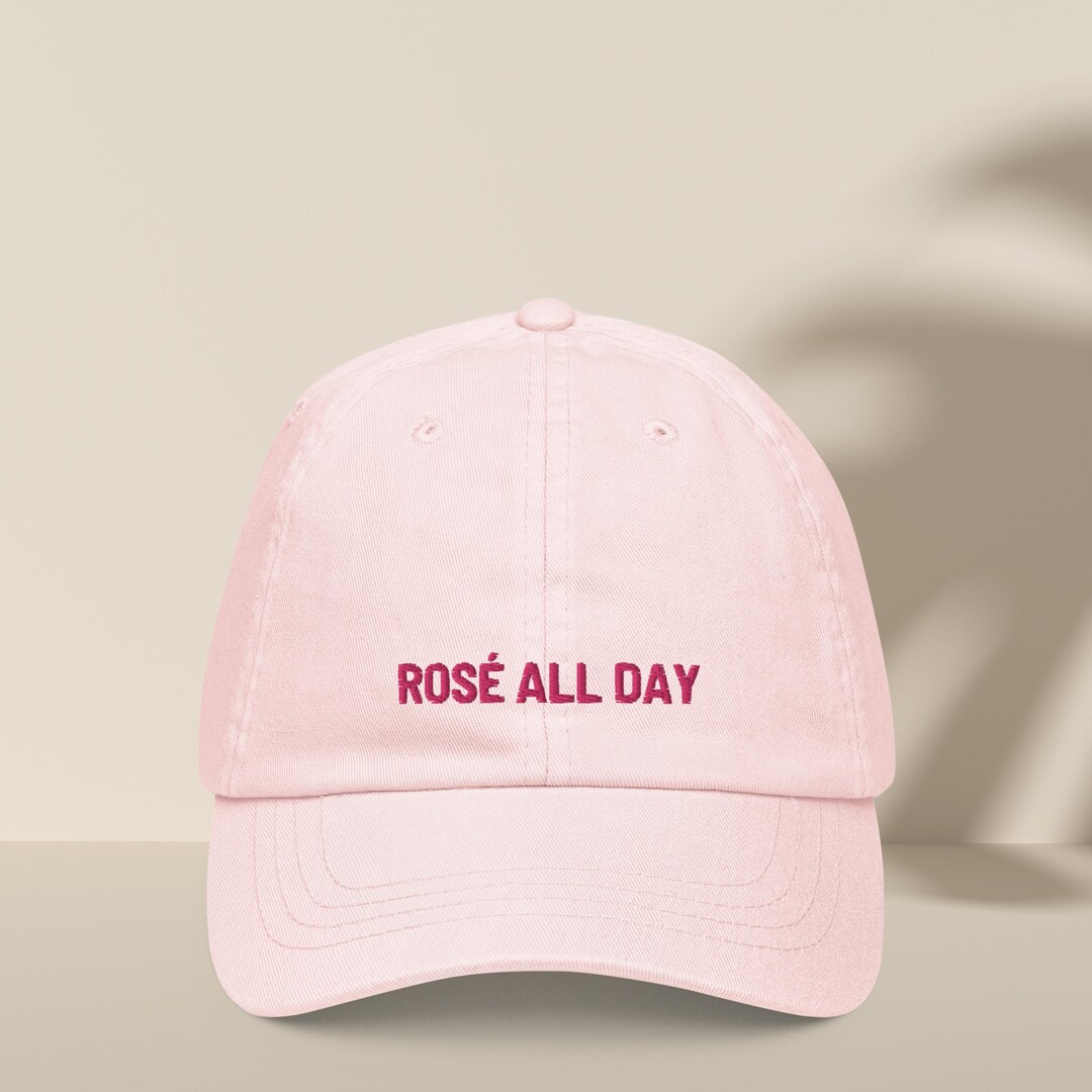 Embroidered Pastel Baseball Cap Rosé All Day Dad Hat Basecap ...