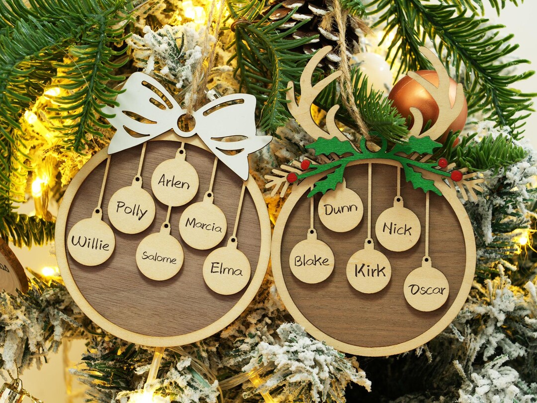 Family Tree Ornament 2024,gifts for Grandma Ornament,personalized ...