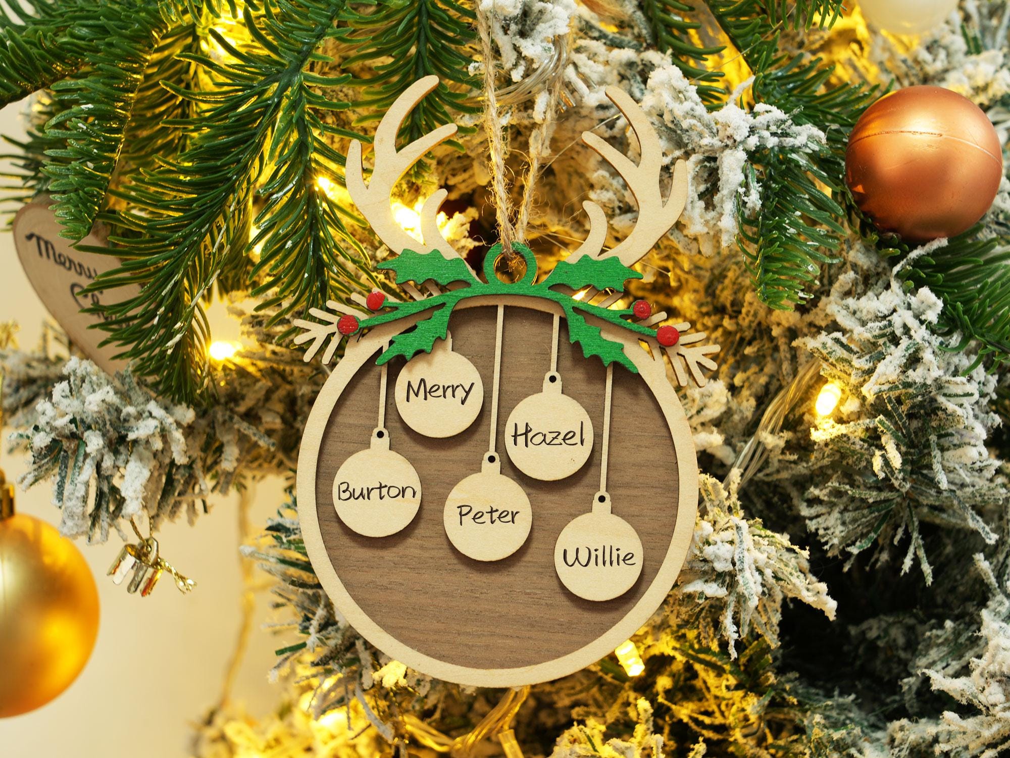 Family Tree Ornament 2024,gifts for Grandma Ornament,personalized ...