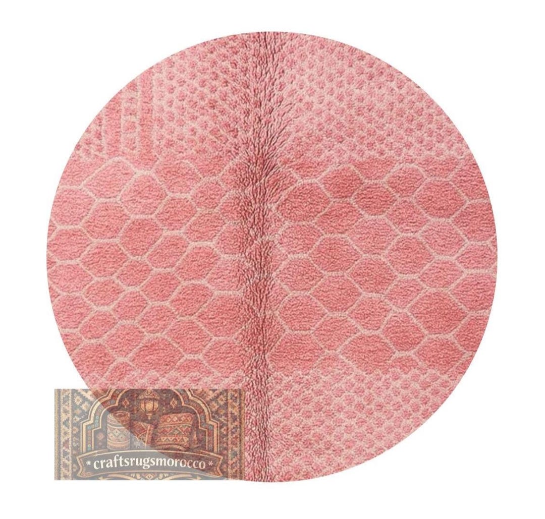 Round Sunset Wool Tufted Rug – MOROCCAN Modern Boho Earth Tone Round ...