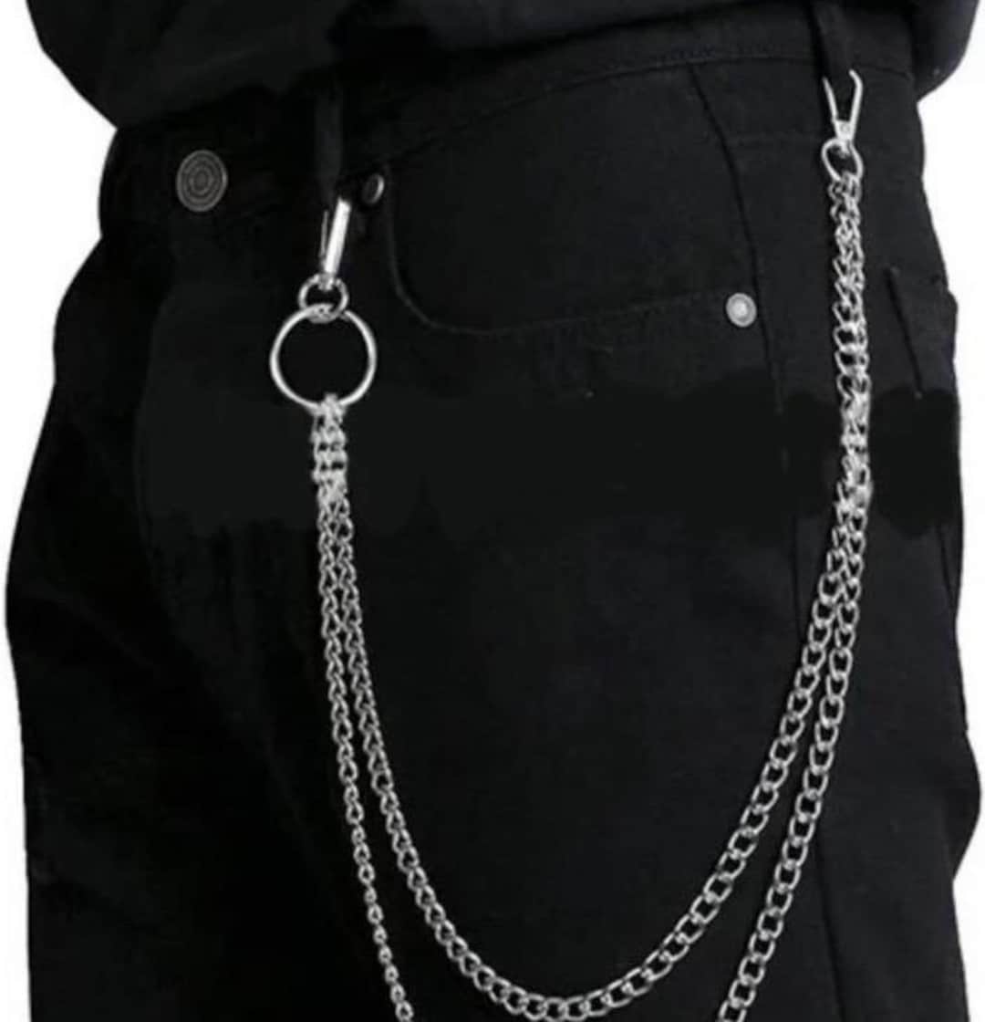 Silver Metal Trouser Chain: Gothic Hiphop Wallet Chain - Etsy