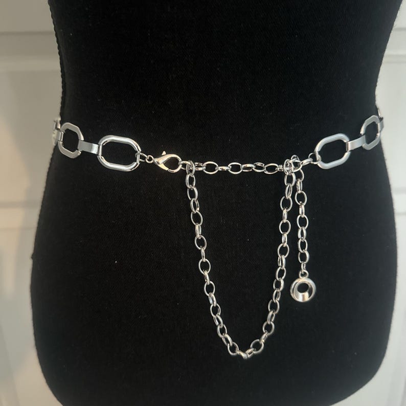 Oval Shape Metal Belt in Gold or Silver Customized for Regular and Plus ...