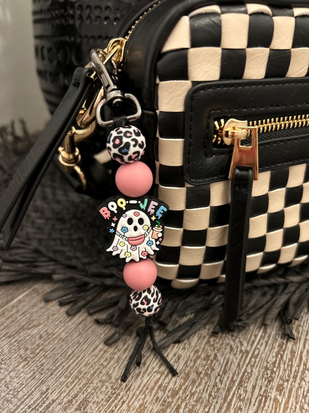 Boo-jee Ghost Keychain - Etsy