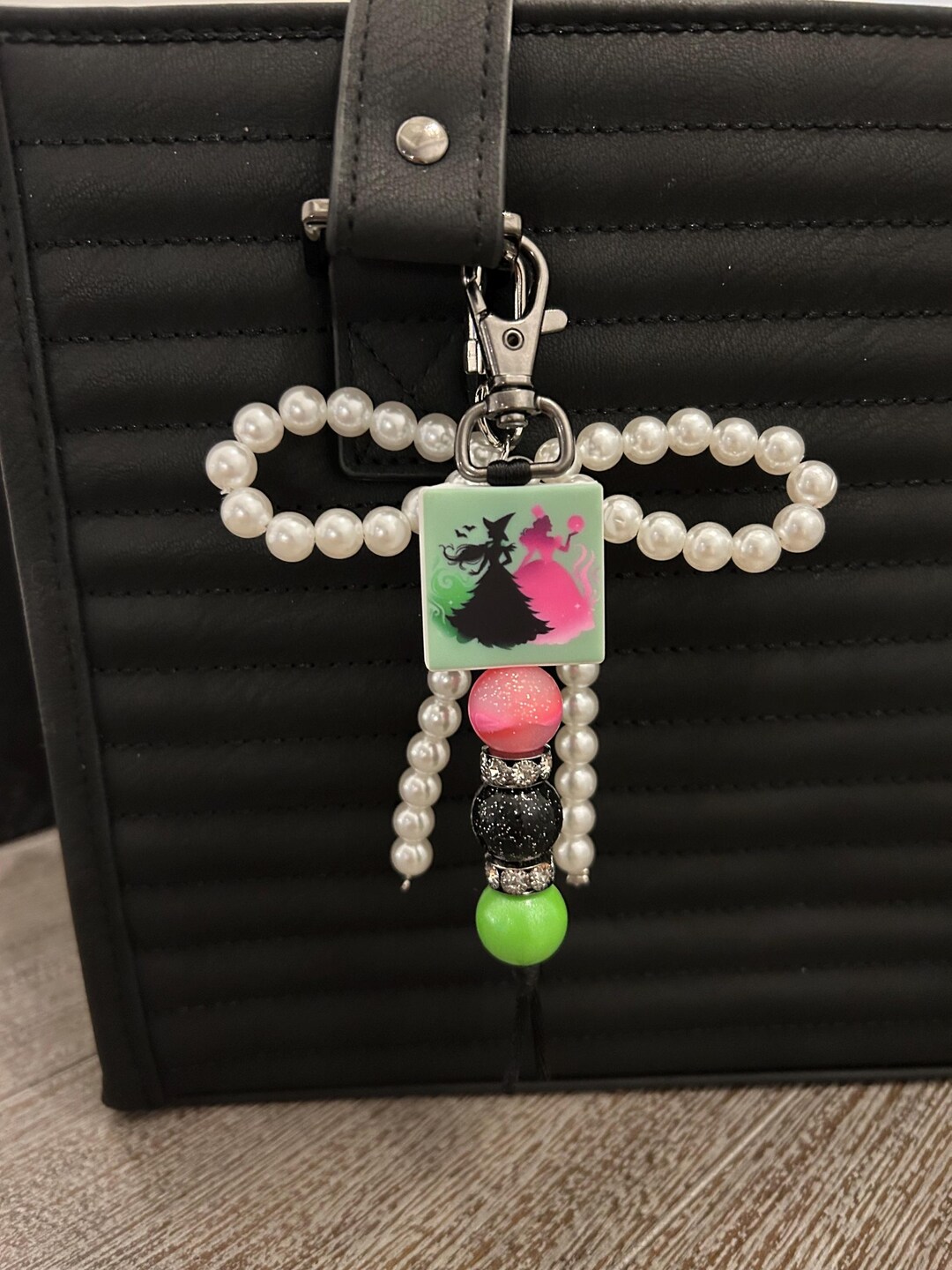Wicked Inspired Beaded Keychain - Etsy
