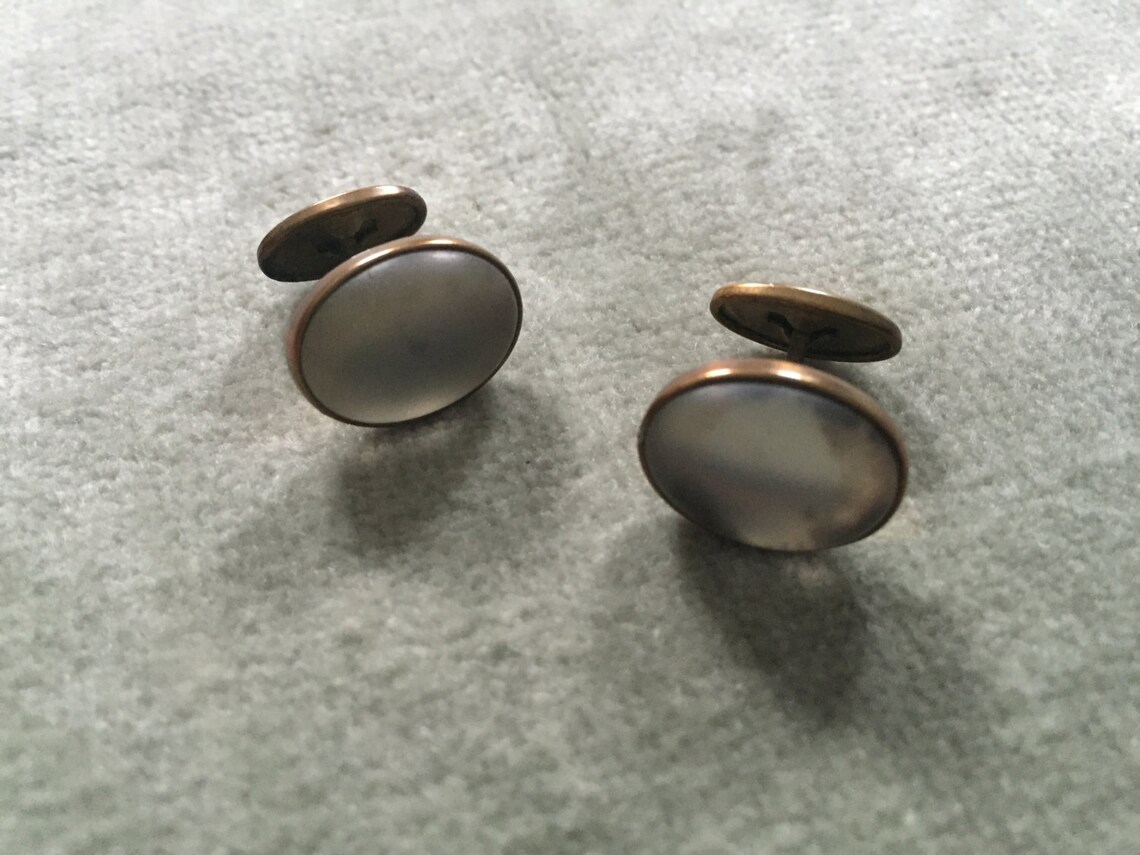 Victorian/edwardian Moonstone Cufflinks / Wedding Formal Wear / Groom's ...