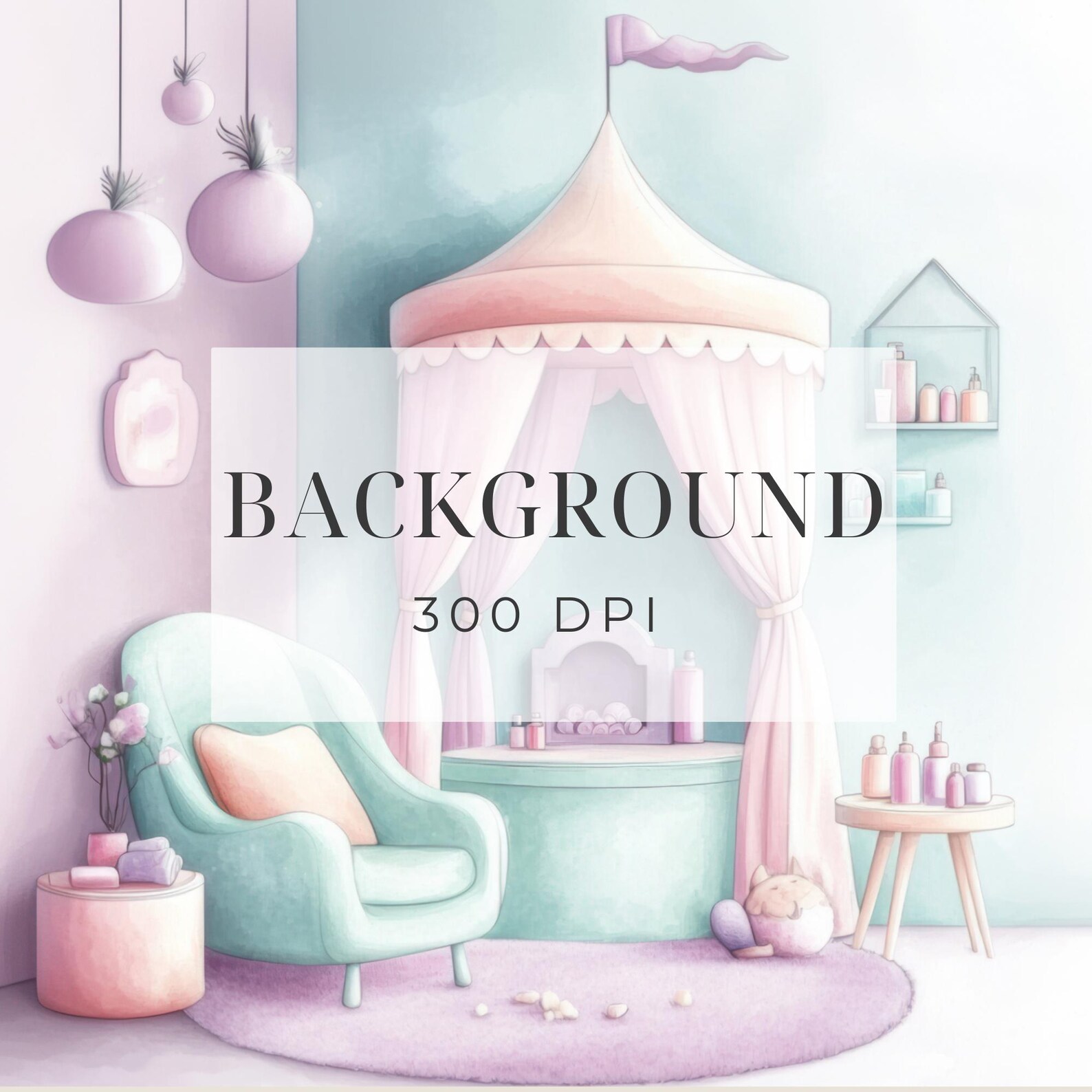 Spa Party Watercolor Clipart, Spa Clipart, Spa Day Clipart, Spa Girl ...