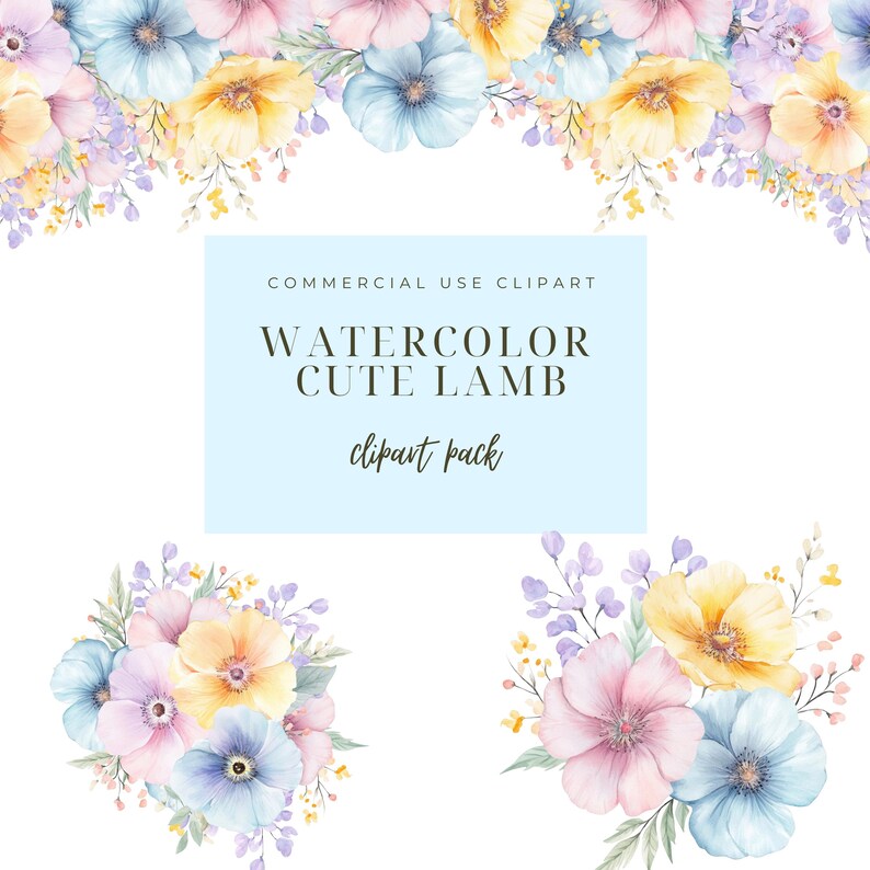 Watercolor Unicorn Clipart: Rainbow Pegasus, Nursery Art (digital ...