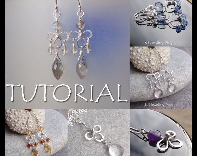 Wire Jewelry Tutorial WIRE BLOSSOMS earrings and Pendants Step by Step ...