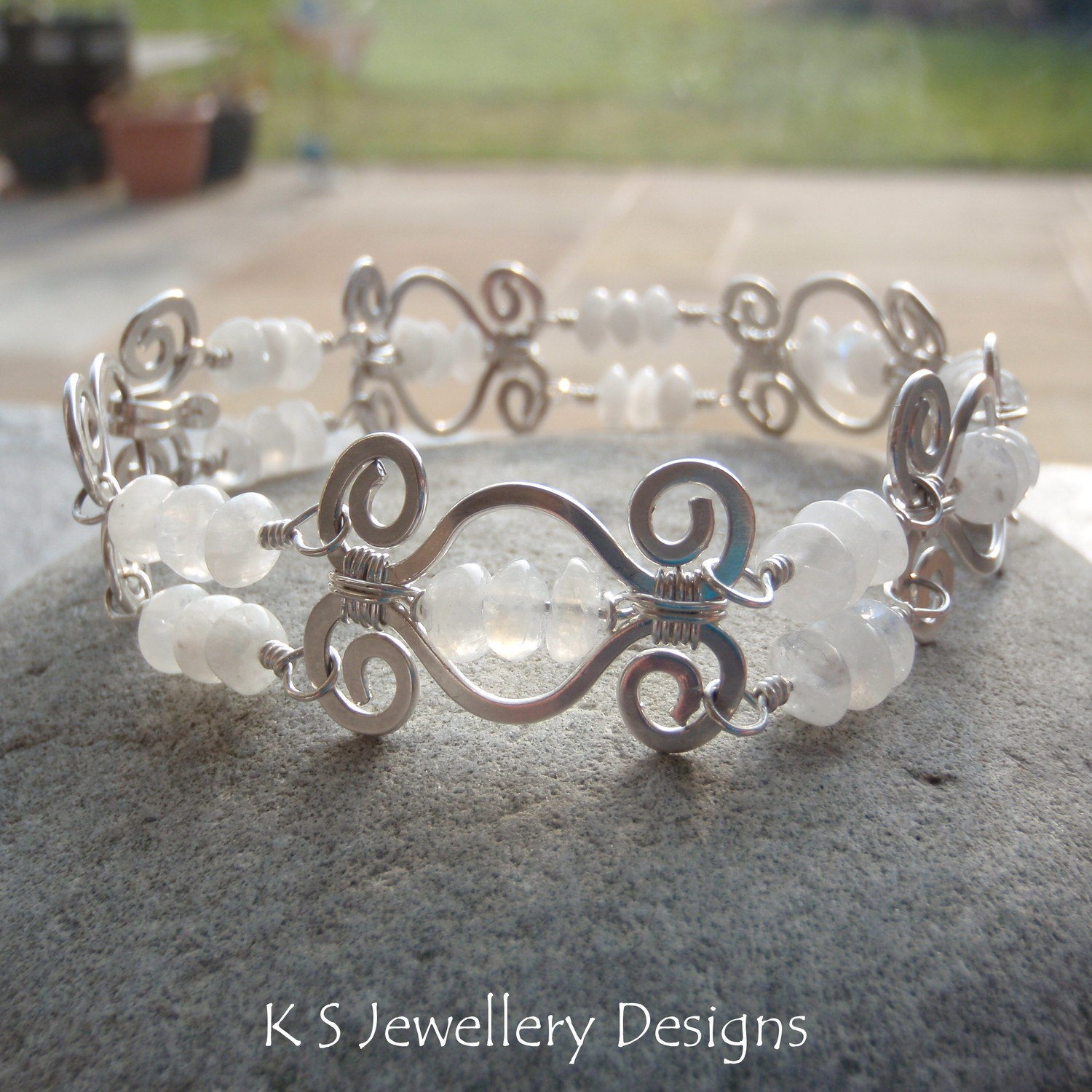 Wire Jewelry Tutorial HAMMERED SWIRLLINK BRACELET Step by Step Wire ...