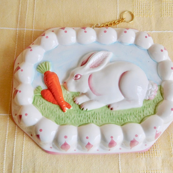 Ceramic Bunny Wall Hanging - Etsy