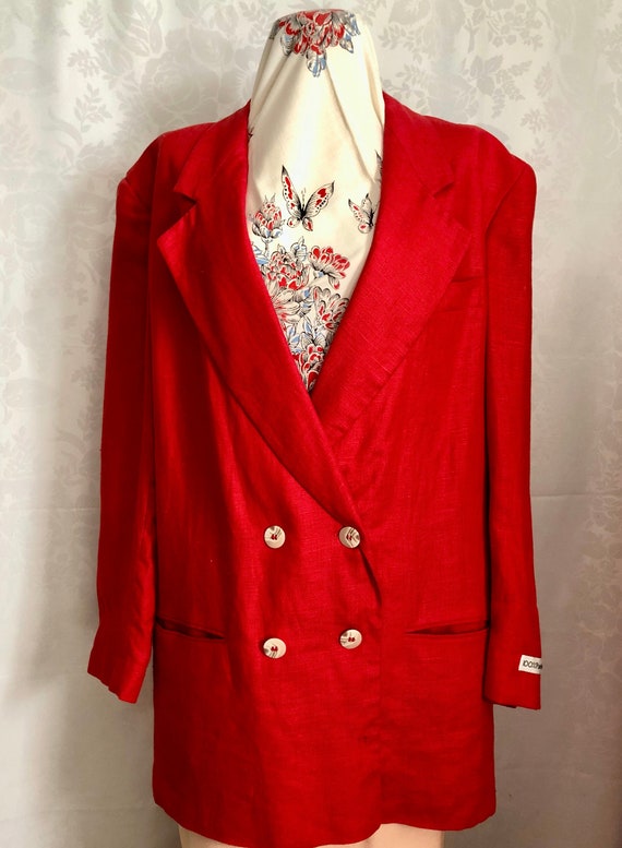 linen blazer boxy oversize - Gem