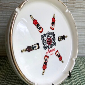 Arrow Cordials Ashtray Coaster Ceramic Liqueur Liquor Bottles Vintage ...