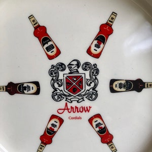 Arrow Cordials Ashtray Coaster Ceramic Liqueur Liquor Bottles Vintage ...