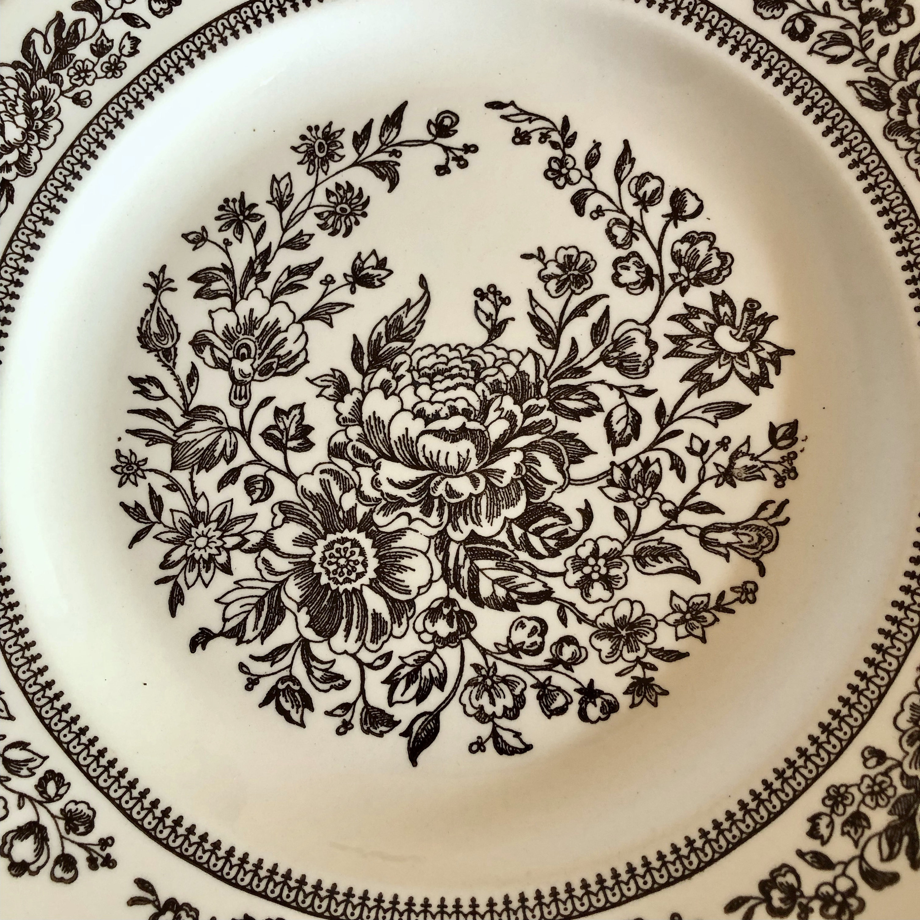 Ironstone Dinnerware Set Sussex by Royal China Cavalier Four Place Settings Vintage 1970s NJ ...