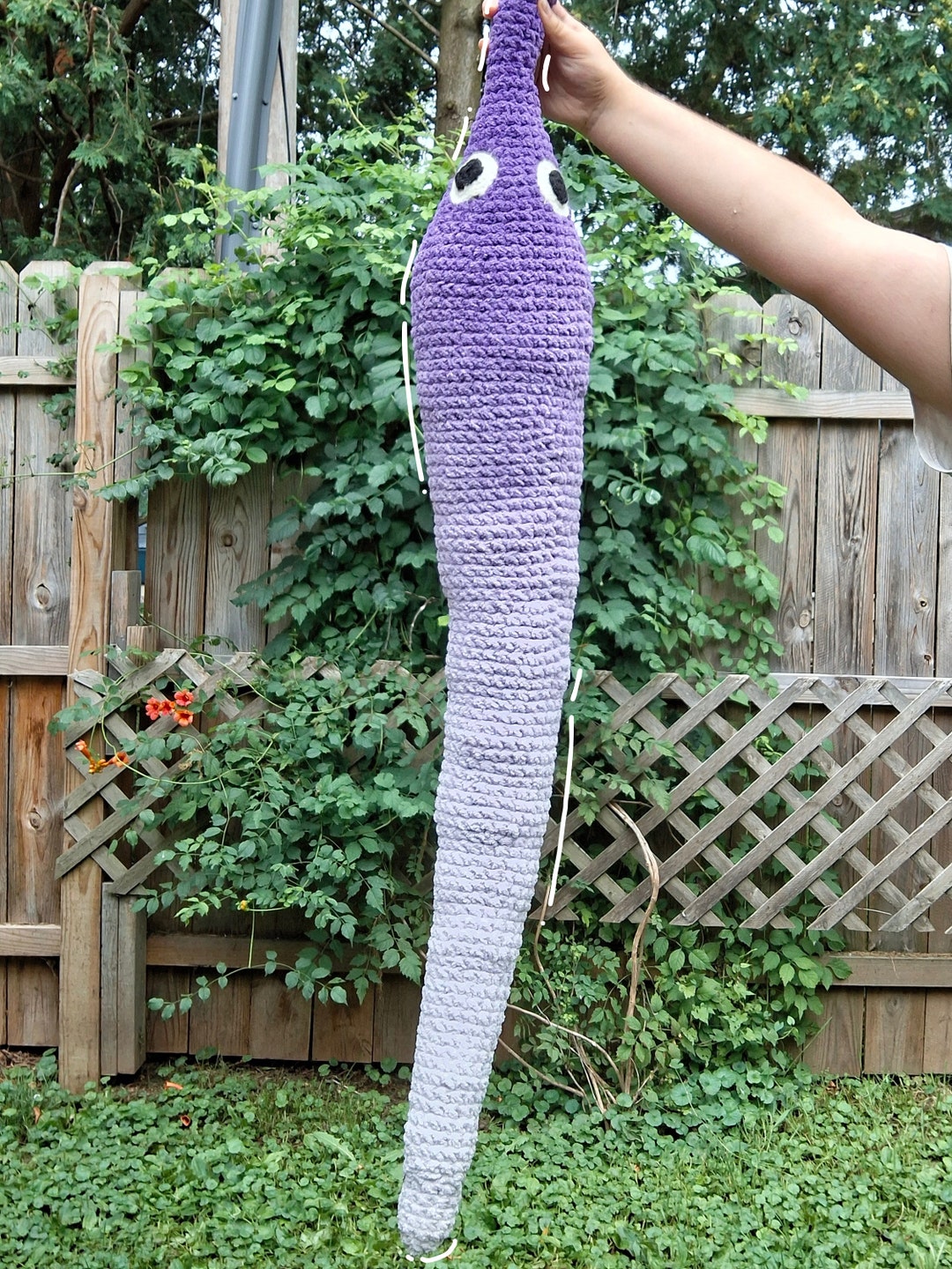 Worm on String, Crochet, Amigurumi, Crochet Worm on String, Silly Gift ...