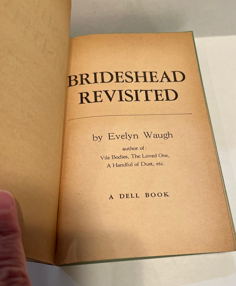 Brideshead Revisited | Evelyn Waugh | Vintage Paperback - Etsy