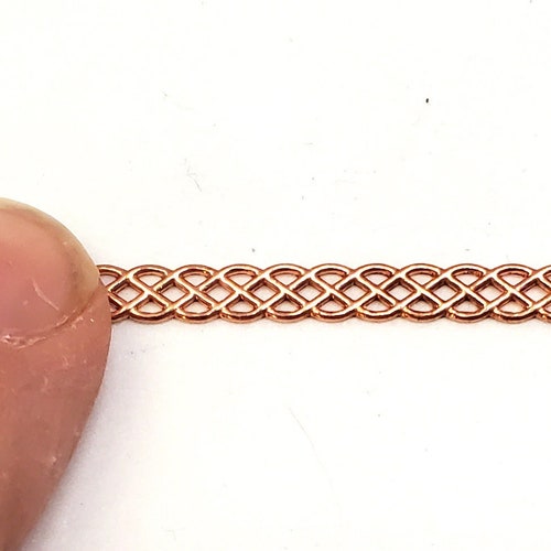 6 Copper Banding Open Weave Metal Strip Gallery Wire - Etsy