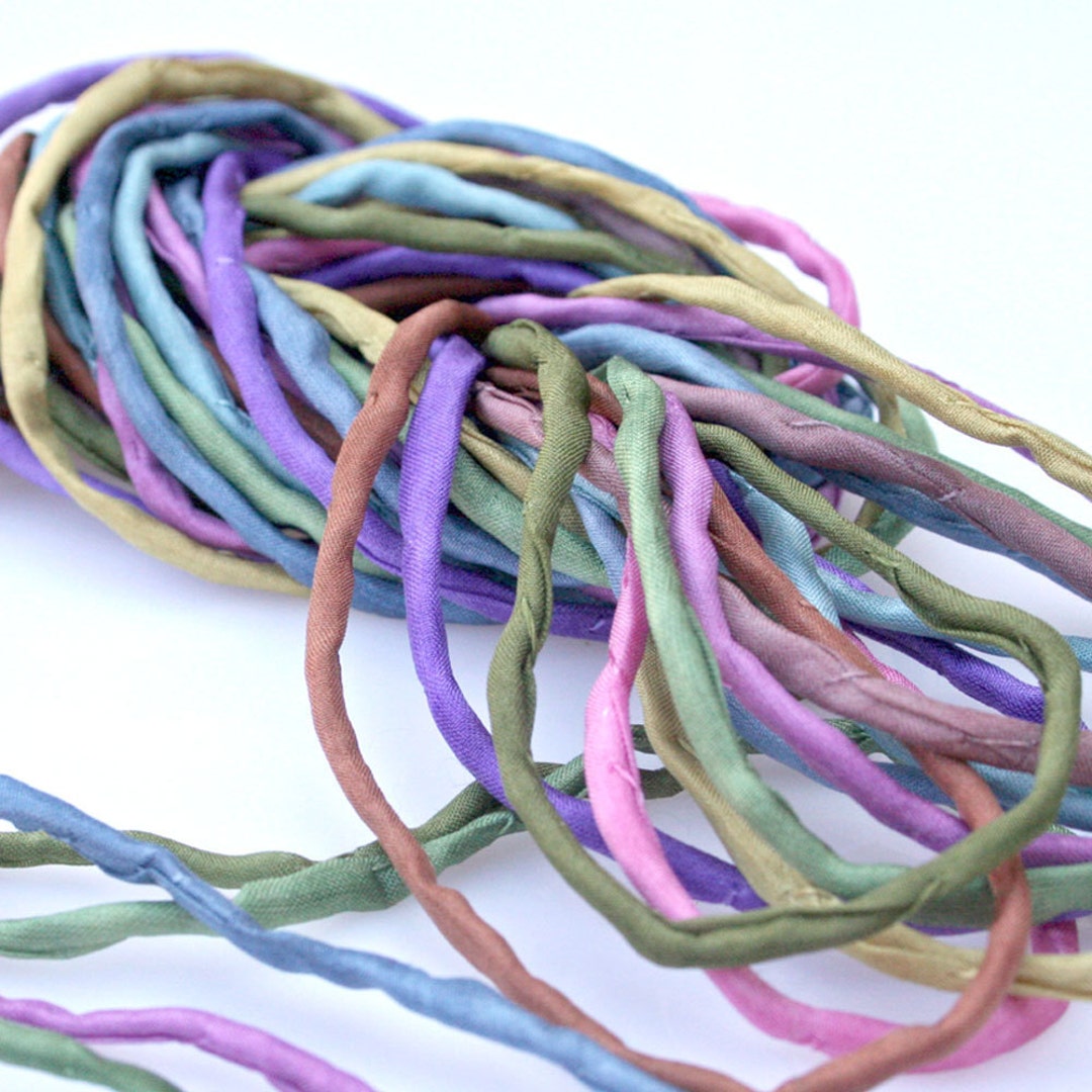 2mm Silk Strings Mid Toned Bundle Hand Dyed - Etsy