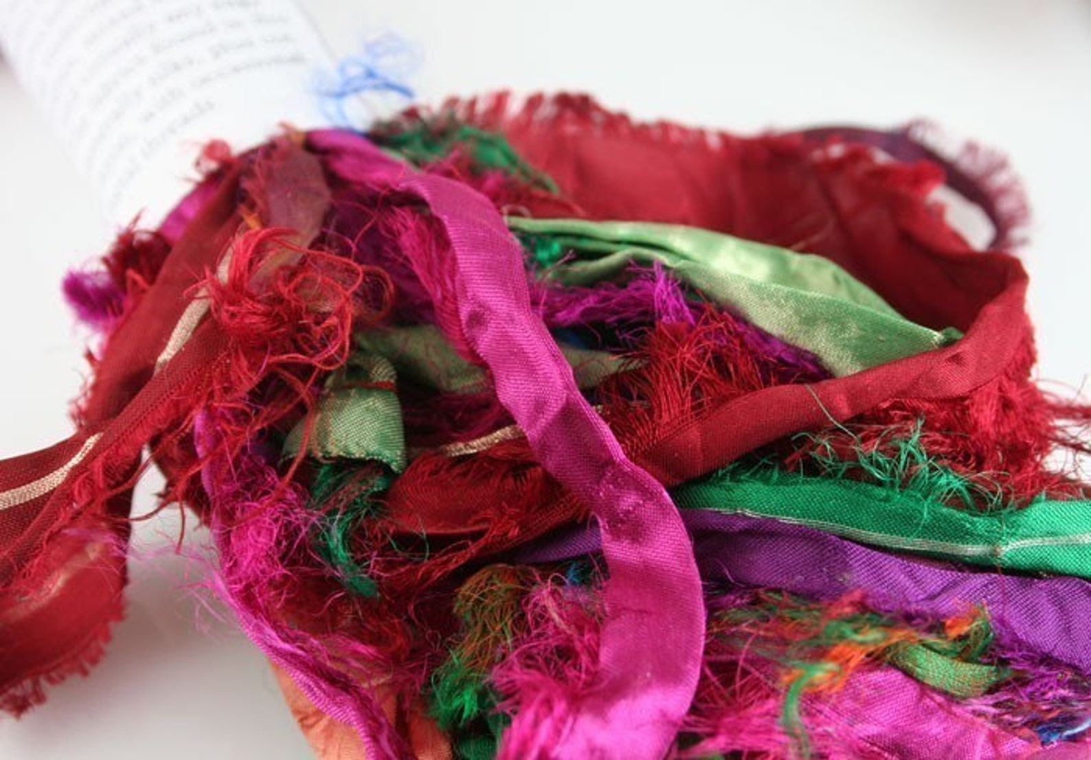 Recycled Sari Ribbon Ribbon Made From Recycled Silk - Etsy