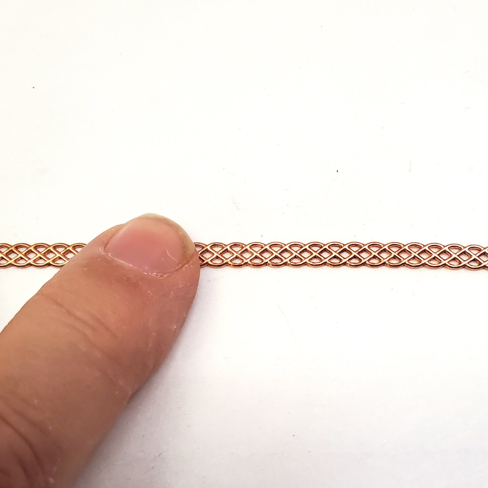 6" Copper Banding - Open Weave Metal Strip Gallery Wire 3213 - Etsy