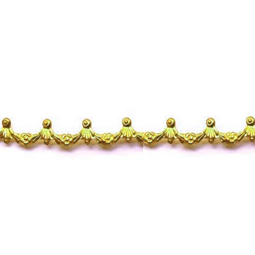 6" Brass Gallery Wire - Swag Metal Strip Gallery Wire 1231h - Etsy