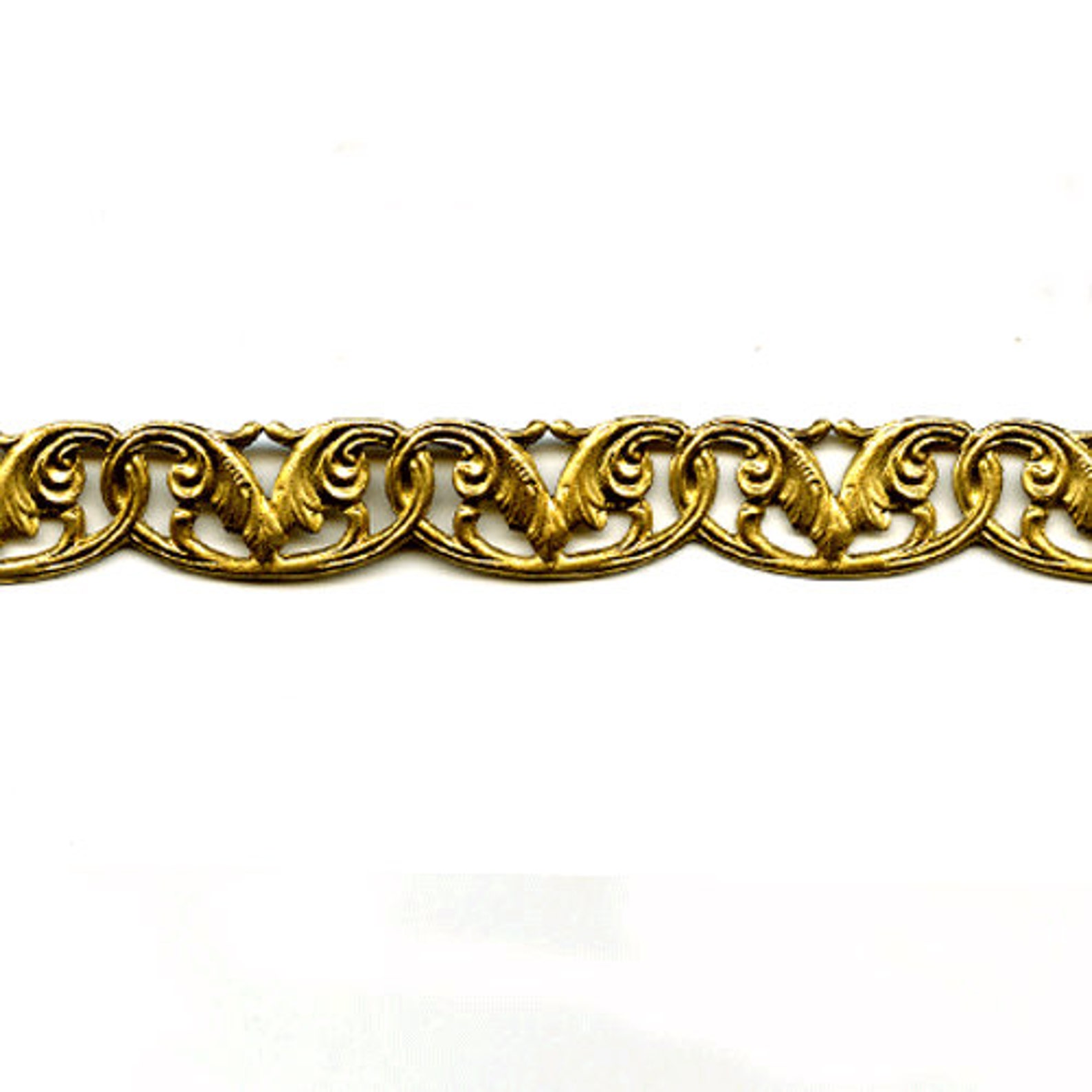 6" Brass Banding - Scroll Arched Metal Strip Gallery Wire - Etsy