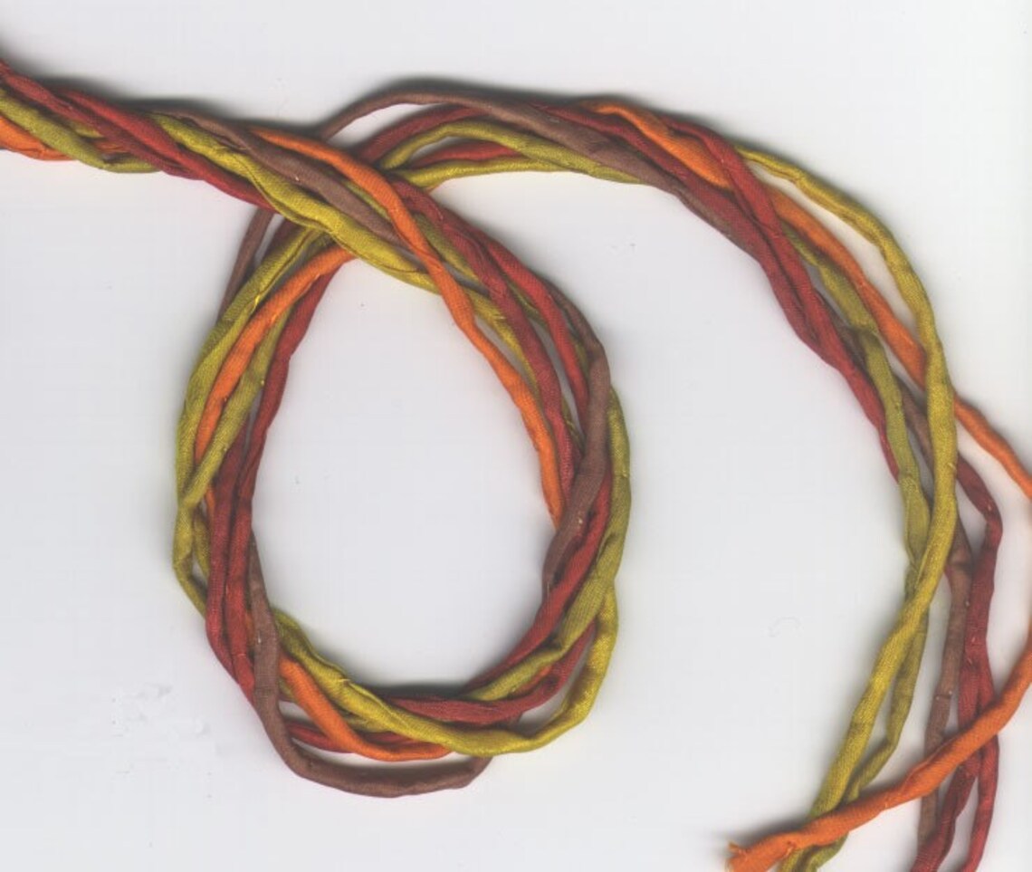 10 Ea Silk Strings/cords for Jewelry Making 2/3mm Silk Strings Hand ...