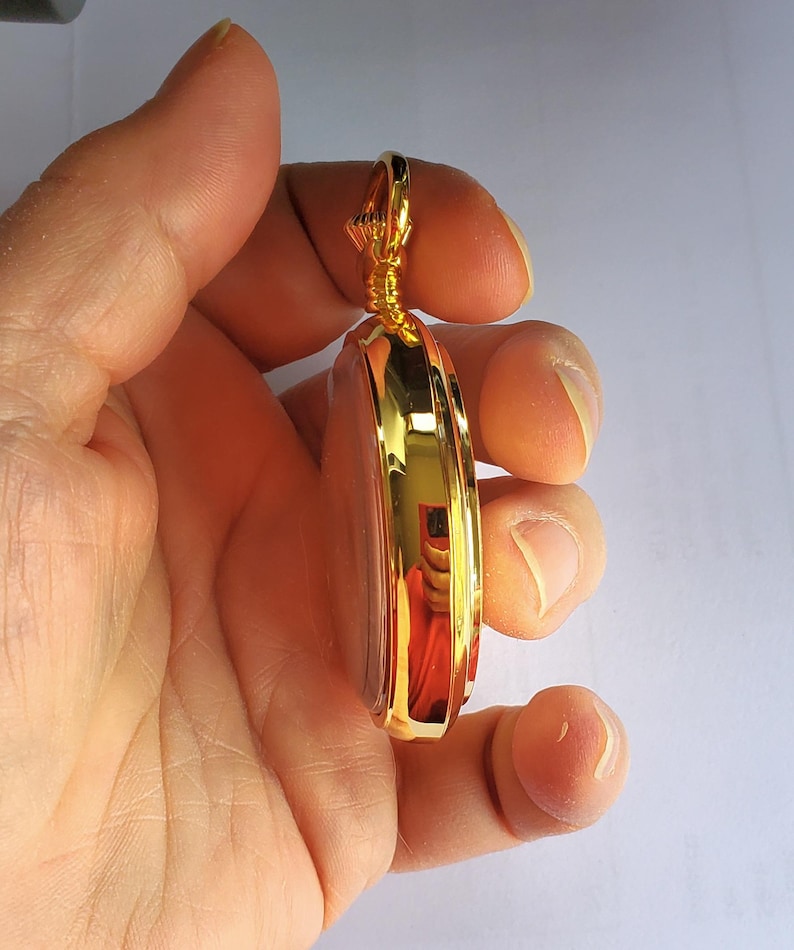 Empty Pocket Watch Case Silver or Goldtone- Miniature Making, Doll ...