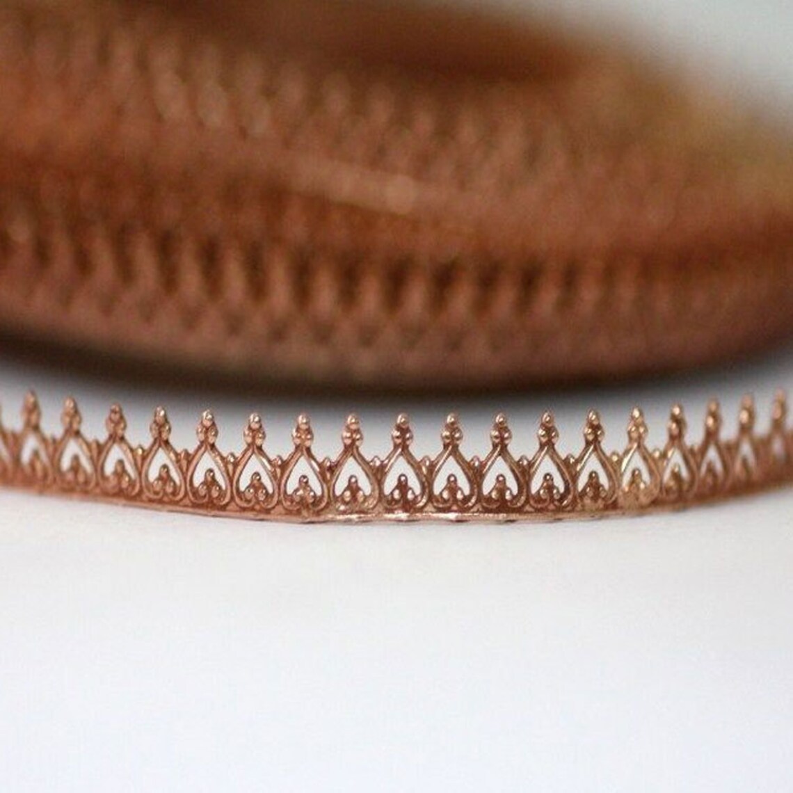 12 Copper Banding Flourish Metal Strip Gallery Wire - Etsy