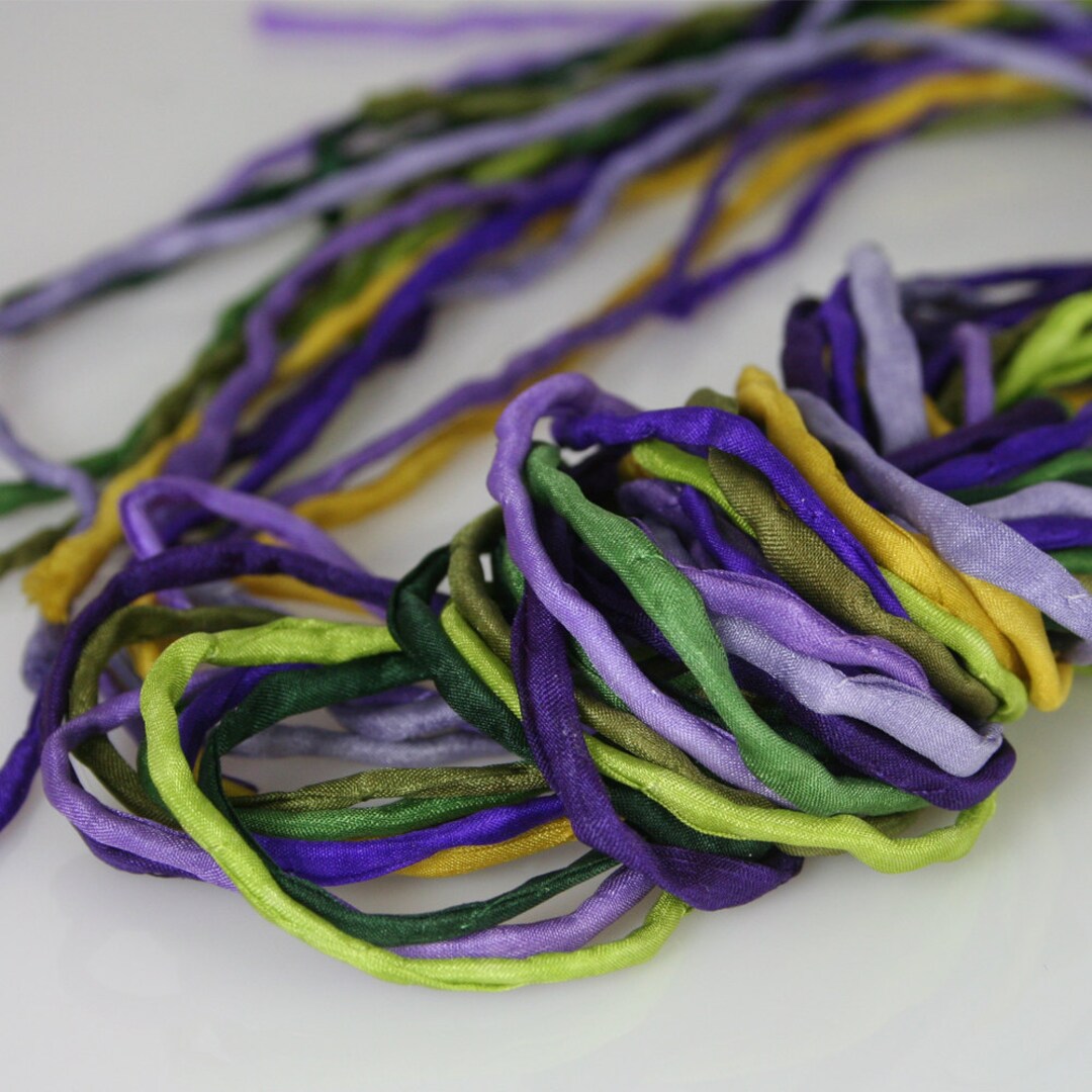 2mm Silk Strings Pansy Bundle Hand Dyed - Etsy