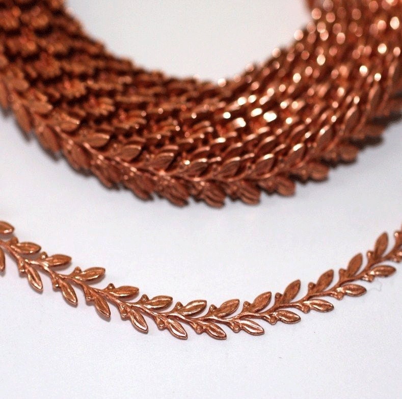 6 Copper Banding Leaf Metal Strip Gallery Wire 720 | Etsy