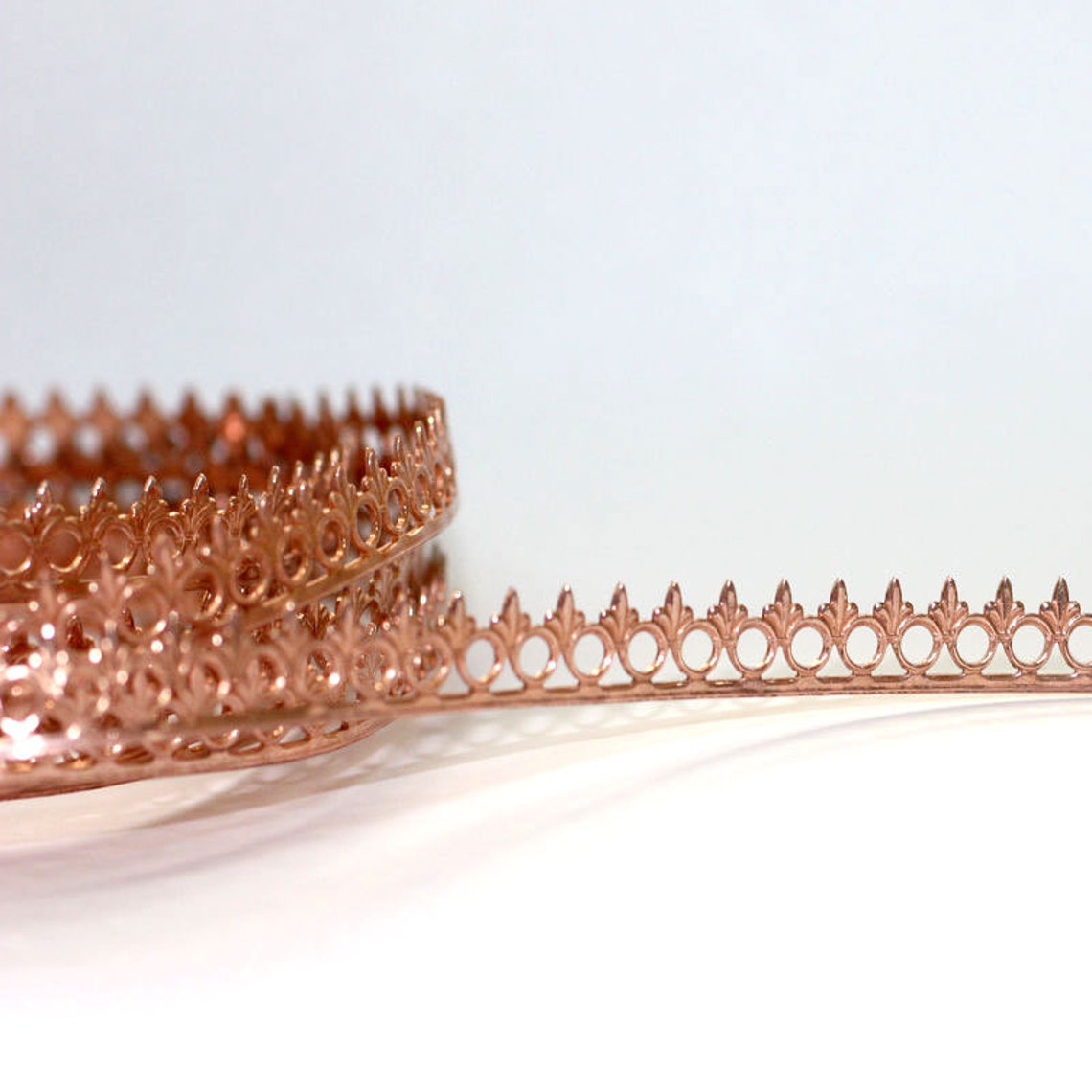 6" Copper Banding - Flourish Metal Strip Gallery Wire 3214 - Etsy