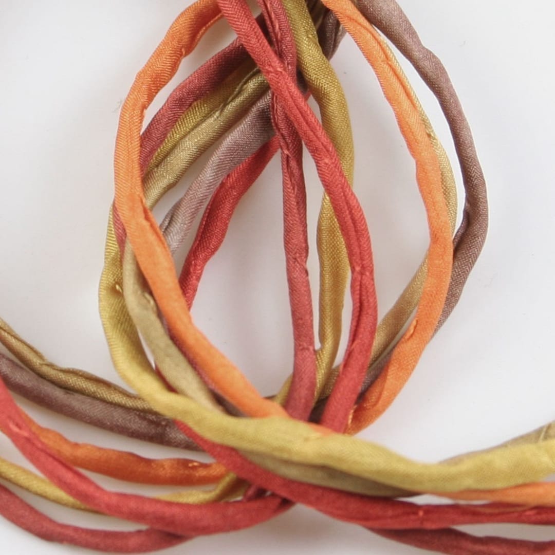 Silk Strings SPICE MIX - Silk Cord - Hand Dyed - Etsy