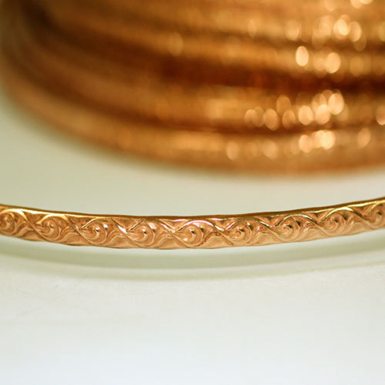 6" Brass Banding - Engraved Metal Strip Gallery Wire Ring Shank 3493 - Etsy