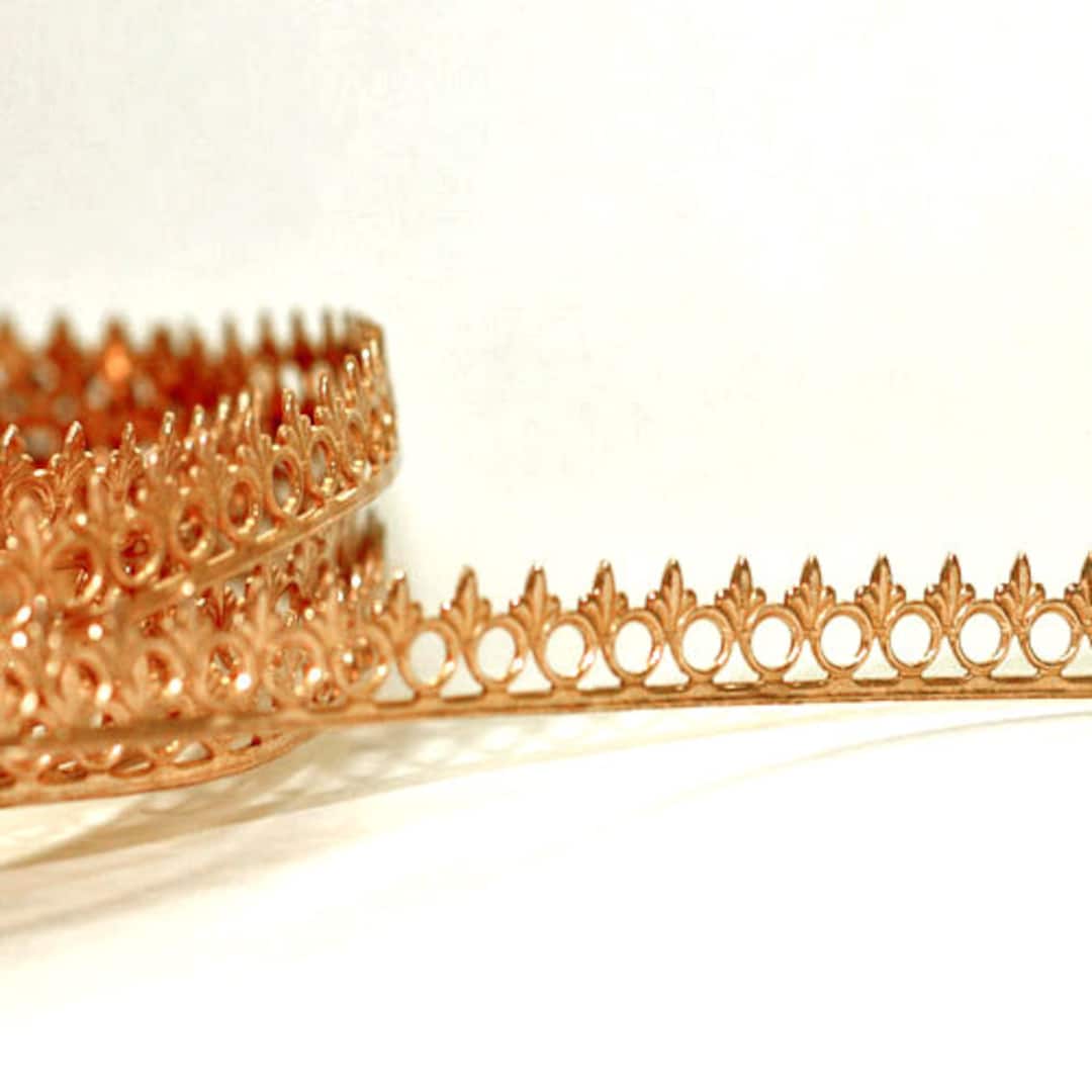 6" Brass Banding - Flourish Metal Strip Gallery Wire 3214 - Etsy