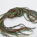 Silk Strings for Jewelry Making 10 Ea 2/3mm Silk Cord Greens Tans Hand ...