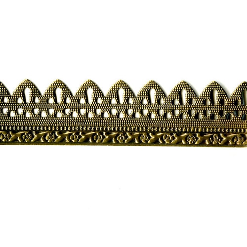 1 Ft Brass Banding Arch With Floral Border Metal Strip - Etsy