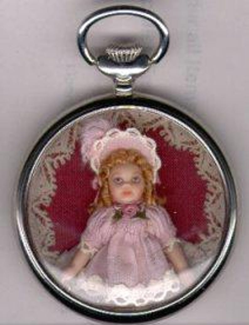 Empty Pocket Watch Case Silver or Goldtone- Miniature Making, Doll ...