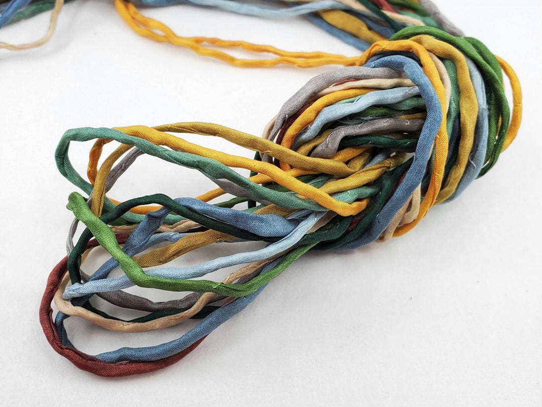 Silk Strings for Jewelry Making 10 Ea Desert Canyon 2/3mm Silk Strings ...