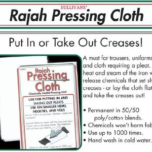 Rajah Pressing Cloth - for Pressing Pleats - Etsy